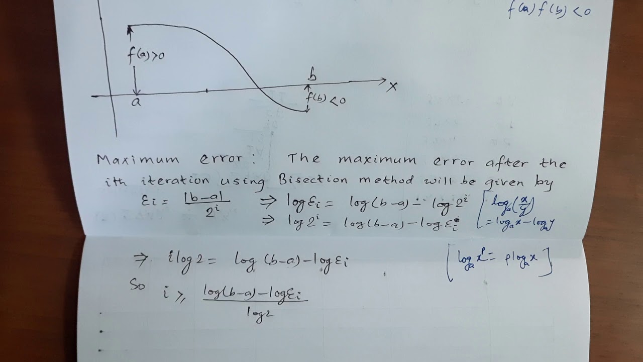 How to solve nonlinear equation using Bisection Method/ Class 12/ Experience Maths