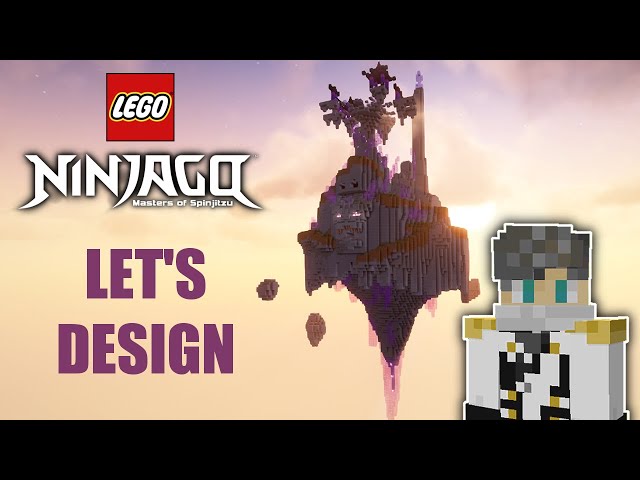 The Oni temple/Crystal Temple from Lego Ninjago schematic Minecraft Map