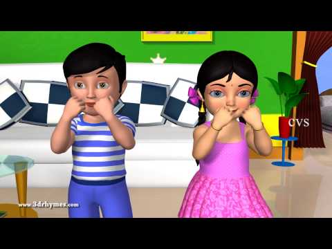 Learn Body Parts Song - 3D Animation English Nursery rhyme for children