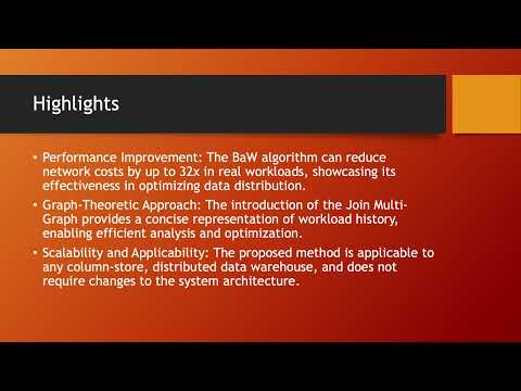 P253 | Fast and Effective Distribution-Key Recommendation for Amazon Redshift