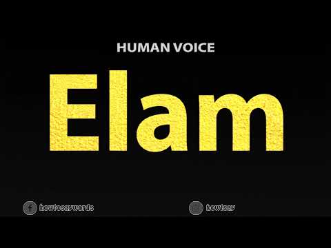 How To Pronounce Elam