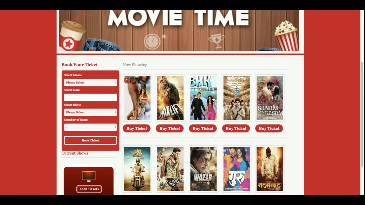 Movie Ticket Booking System | Java JSP Servlet Project Tutorial | Java JSP CRUD Project