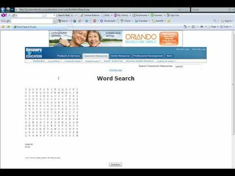 Wordsearch Creating Puzzlemaker.com