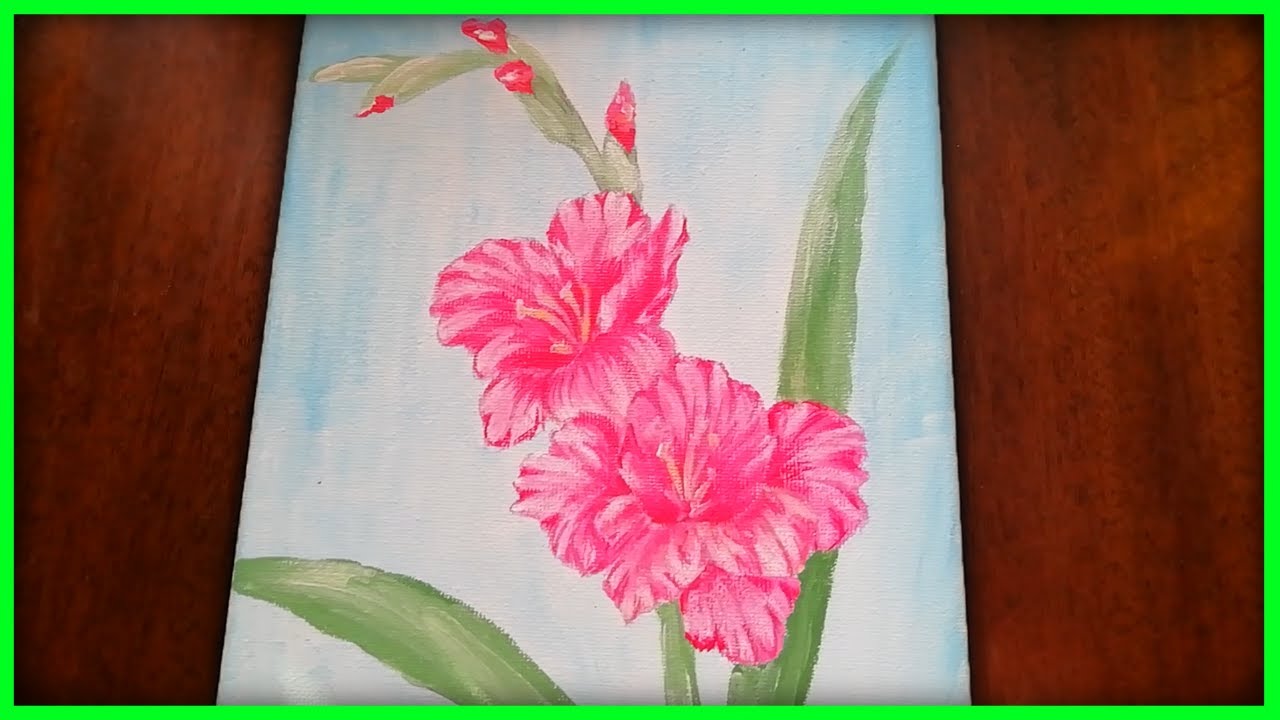 Gladiolus Drawing | Autumn Flower