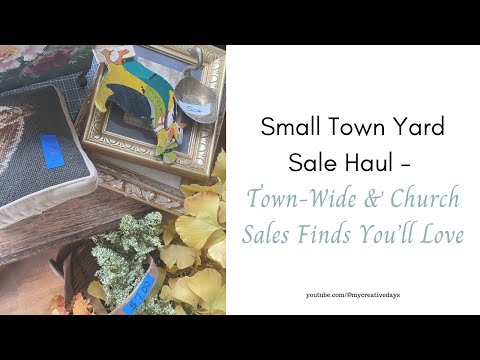 Small Town Yard Sale Haul | Town-Wide & Church Sales Finds You’ll Love