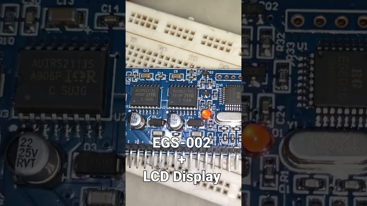 EGS-002 + LCD Display Test Run #electronic #inverter