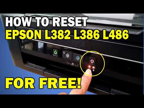 How to Reset Epson L382 L386 L486 ink pad is at the end of its service life with FREE RESETTER!