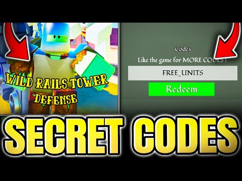 [NEW🥚] WILD RAILS TOWER DEFENSE CODES! ROBLOX