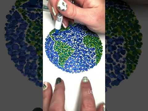 Happy Earth Day! 🌎 dot art