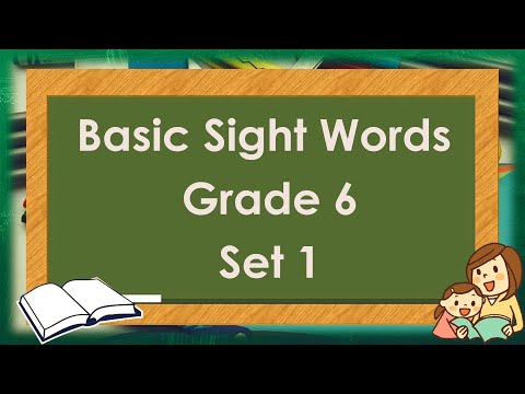 Basic Sight Words Grade 6 Set 1
