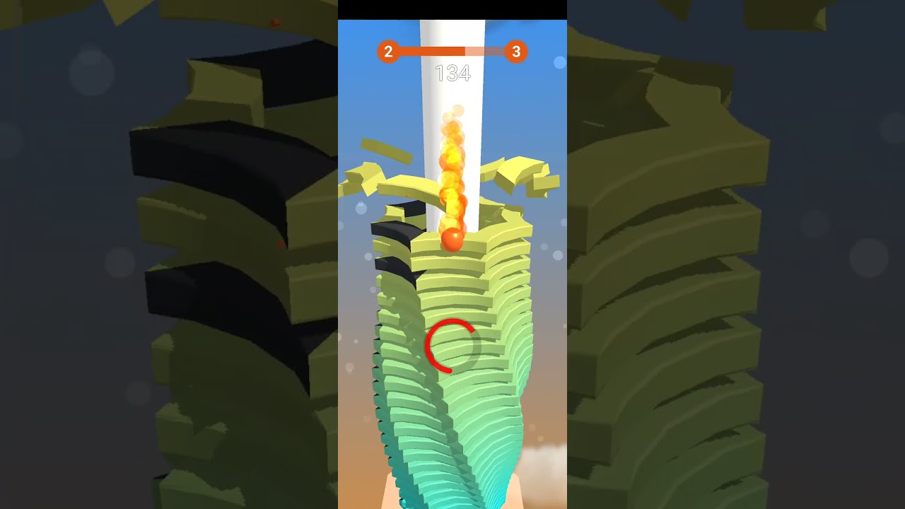 Stack Ball | Level 2 #stackball  #shorts #subscribe