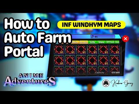 How To AUTO FARM portal from INFINITE Windhym Maps *No Op Trait* Anime Adventures Roblox 🇮🇩