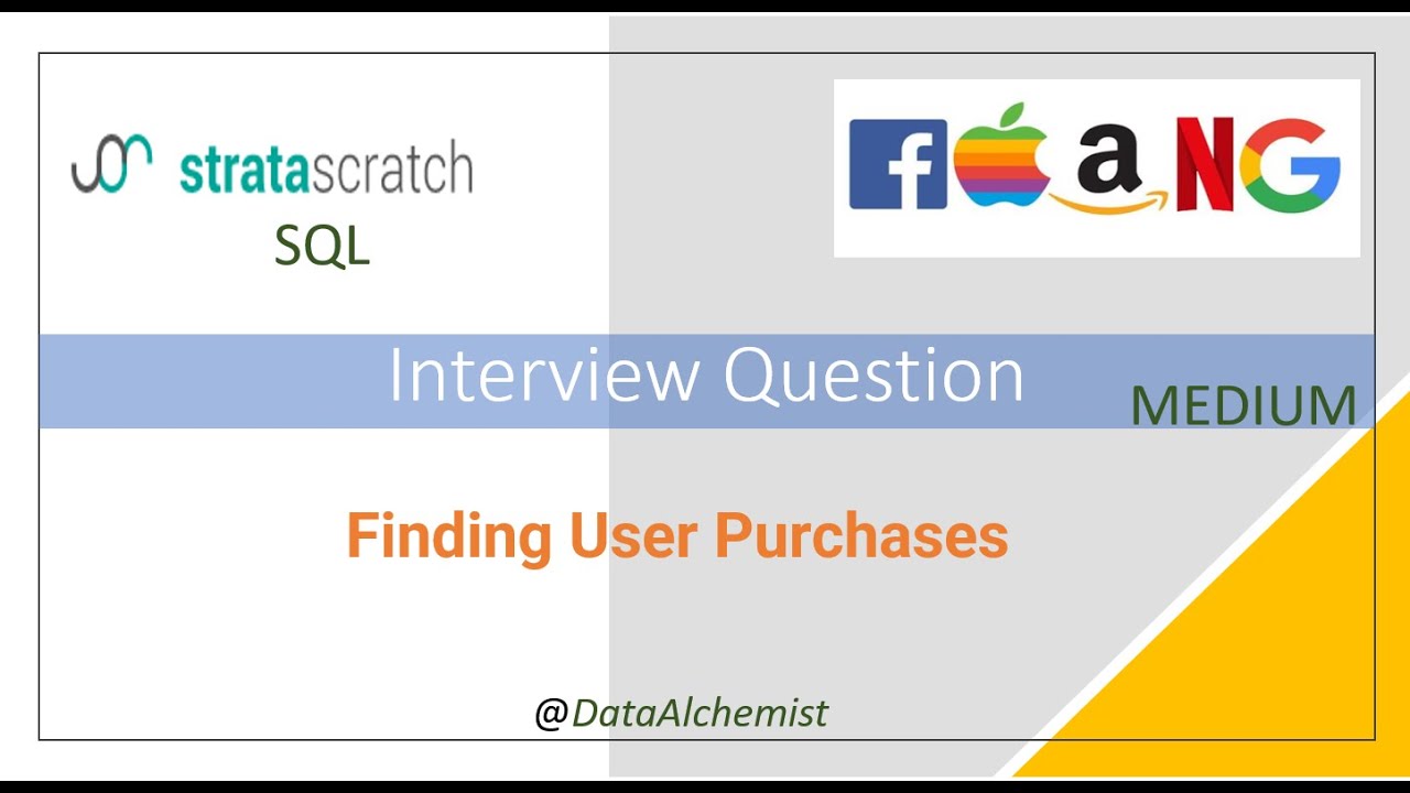 Finding User Purchases | Medium | StrataScratch | SQL | Solution | Interview Problem