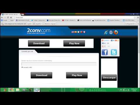 Convertir vídeos de ''Youtube'' a Mp3 Online sin ningún programa (2013).