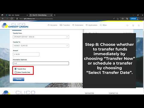Making a transfer - CCU eBranch Tutorial