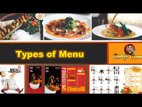 TYPES OF MENU
