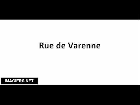 How to pronounce Rue de Varenne