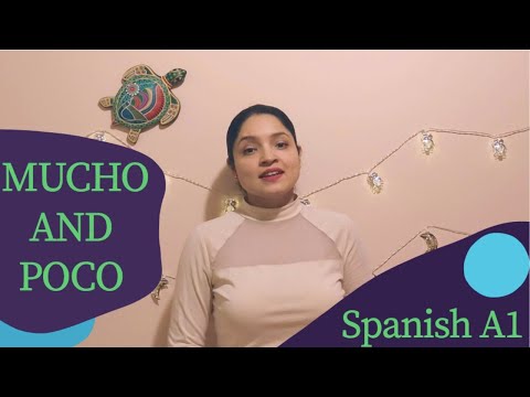 "Mucho" vs "poco" in Spanish for quantity