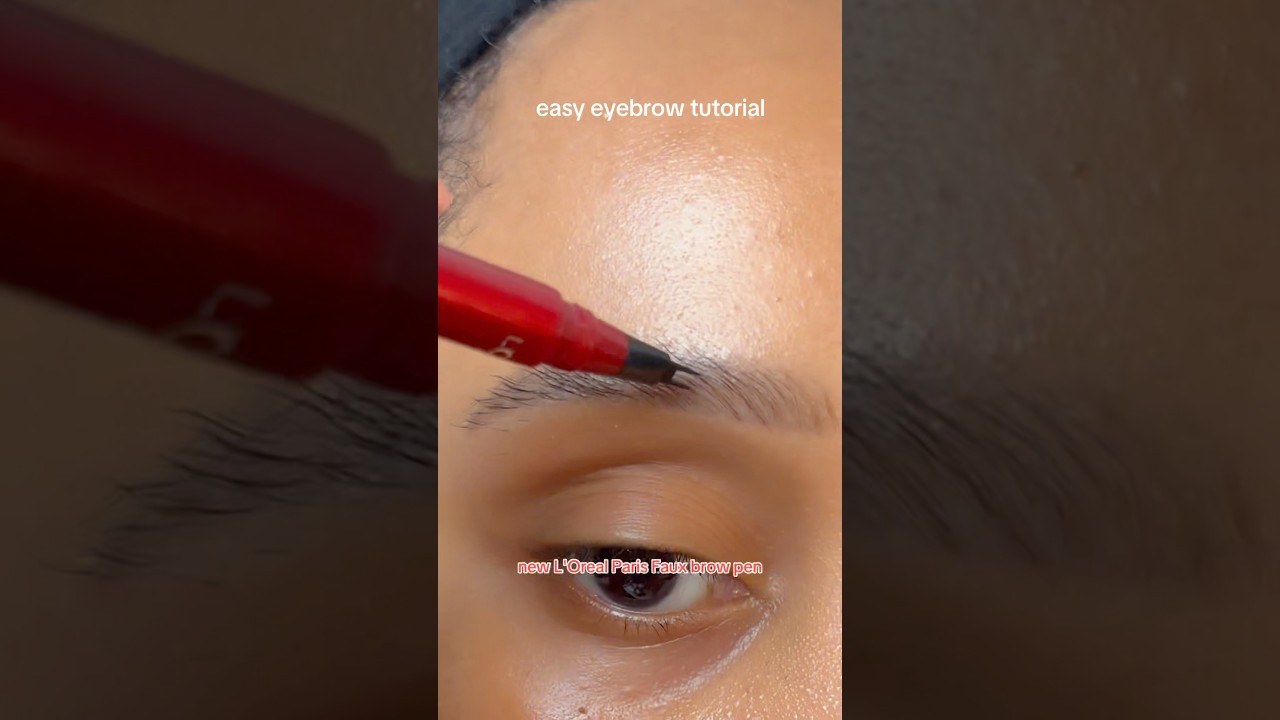 Easy eyebrow tutorial w/ new L’Oreal Paris Faux Brow Pen #eyebrows #eyebrowtutorial #makeuptutorial