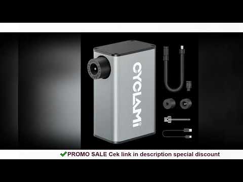 CYCLAMI A3 Mini Electric Air Pump Portable Bicycle Cordless FV AV Inflator Presta Schrader Valve Out