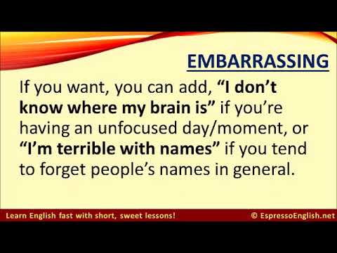English Phrases for Embarrassing Situations