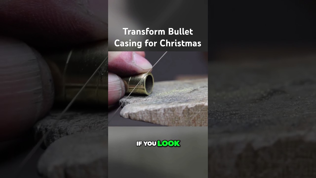 ABSOLUTE UNIQUE DIY CHRISTMAS DECOR! MADE FROM BULLET SHELL #customcraftsmanship