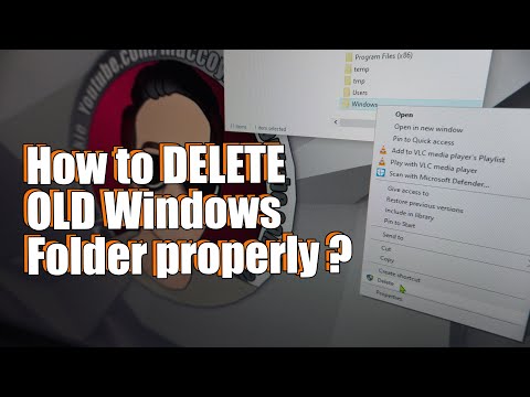 How to delete Old windows folder in the Windows operating system?