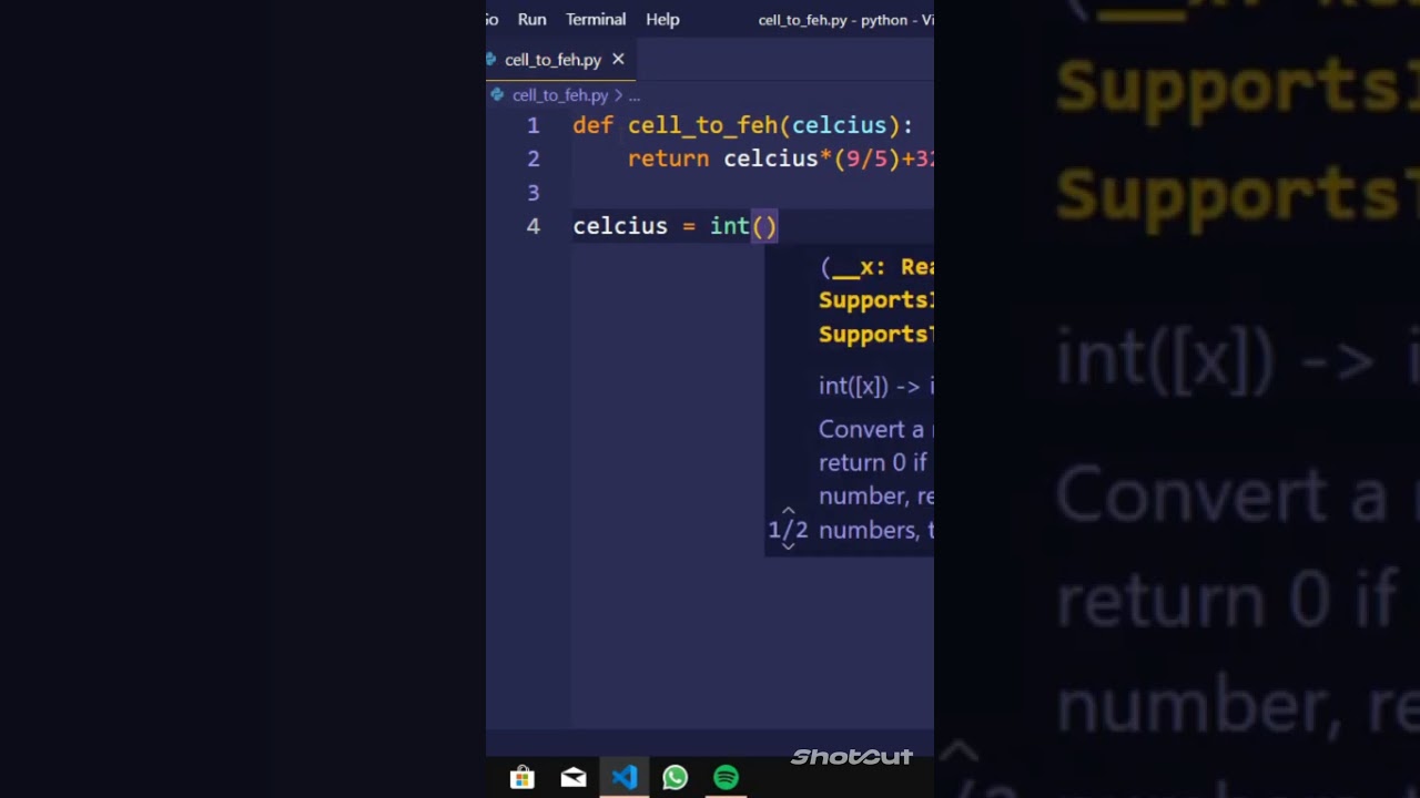 Python program to convert Temperature from celcius to Fahrenheit.#codm#education #pythonprogramming