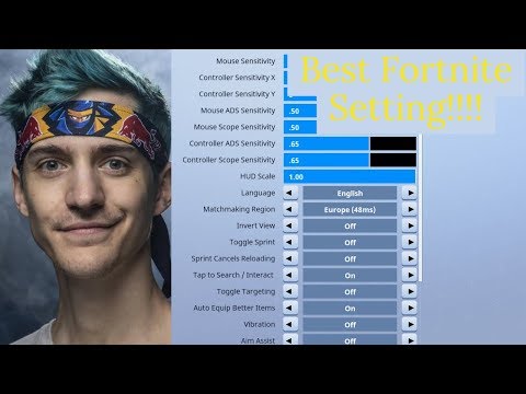 *NEW* Ninja Shows His Fortnite Setting!!!!!!- Funny And OMG Moments!!!!