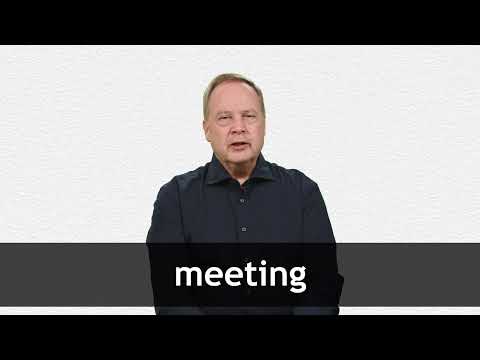 How to pronounce MEETING in American English