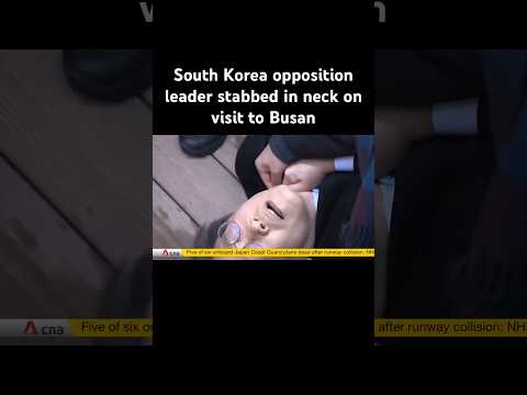 Lee Jae-Myung: South Korea opposition leader stabbed in neck on visit to Busan