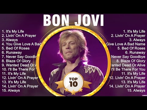 B o n J o v i Best English Songs 2023 Top 10 best hits of all time