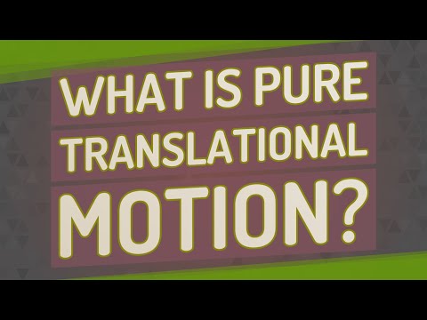 What is pure translational motion?