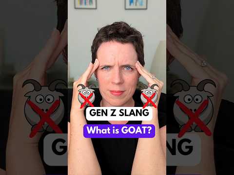 GenZ English slang - What does GOAT mean? #slang #slangs #englishslang #genzslang #genz #slangwords
