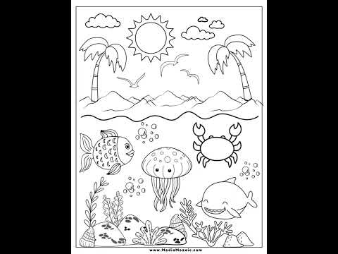 Free Printable Under the Sea Coloring Pages for Kids, Free Download #freeprintable