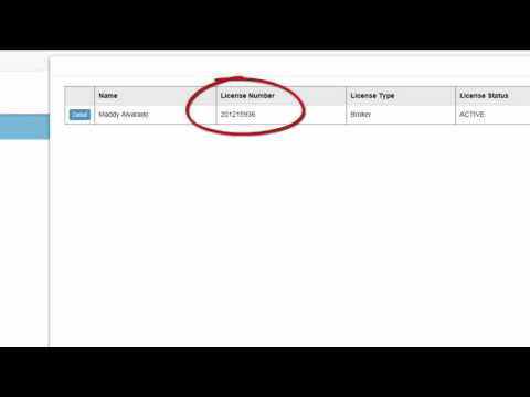 Look up License and Business Numbers