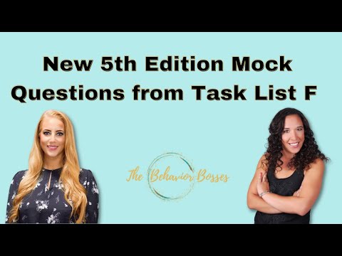 5th Edition Task List F Mock Questions to Help You Pass the BCBA Exam