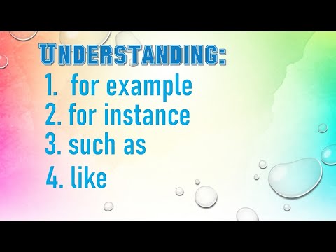 For Example, For Instance, Such as, Like |Edu Step Academy|
