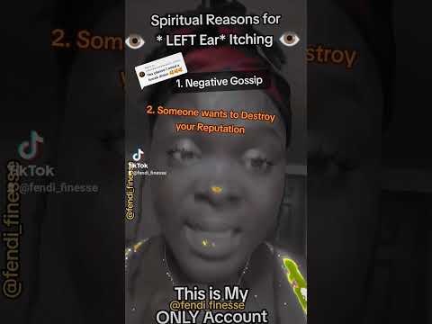 Spiritual Left Ear Itching?! #fypシ゚viral #spirituality #fendi_finesse