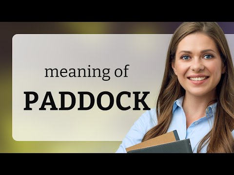 Paddock — what is PADDOCK definition