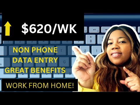 Earn $620 Weekly Work from home jobs, great benefits, data entry no phone jobs. Apply Today!