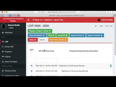 04 Generating the Annual LDIP