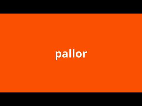 what is the meaning of pallor