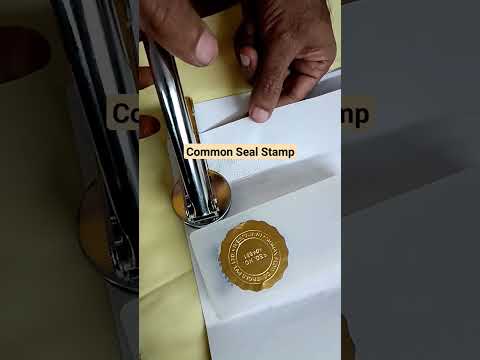 how to use Company Common Seal Stamp #seal #youtubeshorts