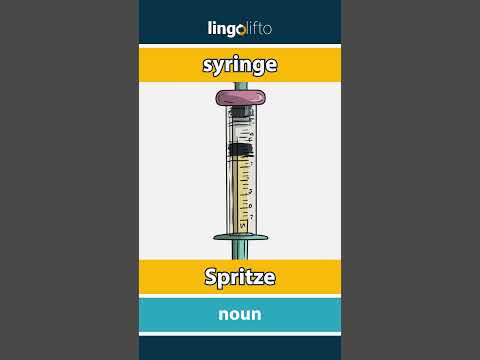 🇬🇧🇩🇪 syringe - Spritze : learn English : Lernen wir Englisch : vocabulary builder