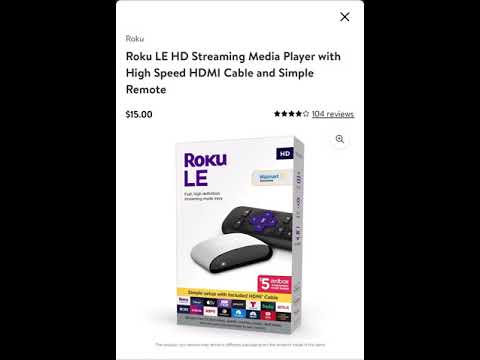 $15 Roku LE HD Streaming Media Player at Walmart