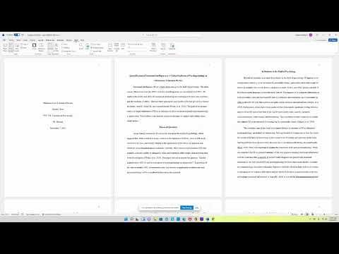 Overview of Annotated Bibliography and Lit Review