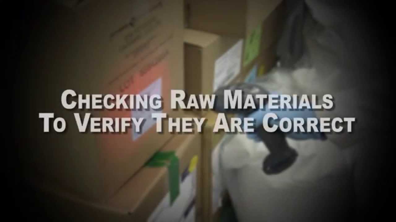 Checking Raw Materials To Verify They Are Correct