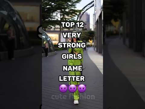 top 12 very strong girls name letter 😈😈 #anime #cute #korean #cutefashion #viralshorts #nameletter