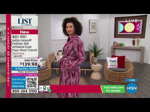 kathy ireland Fashion 360 Artisanal Coat of Many Colors ...